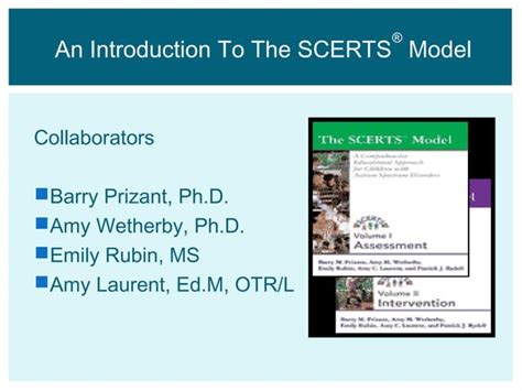 An Introduction To The Scerts Model Anna Brady Ppt