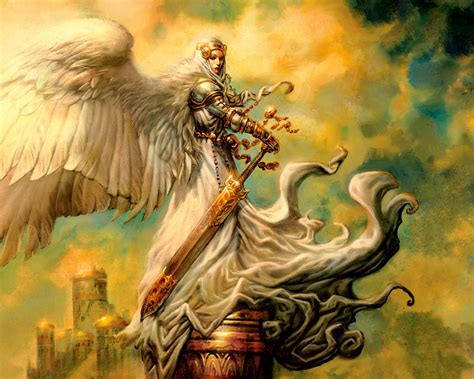 Image Result For Greg Staples Serra Angel Angel Warrior Dark Fantasy