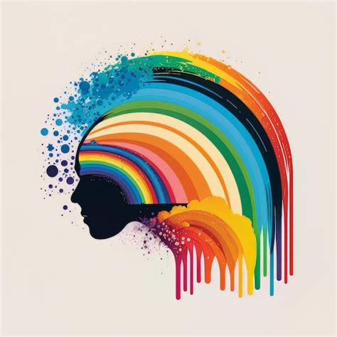 Premium Photo Pride Rainbow Vector Simple Illustration Illustration Ai Generative