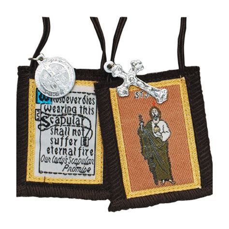 St Jude Scapular Wool The Ghosthunter Store