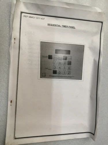 Sequential Timer Panel 24vdc 6va Model Name Number 4g1 20d At Rs