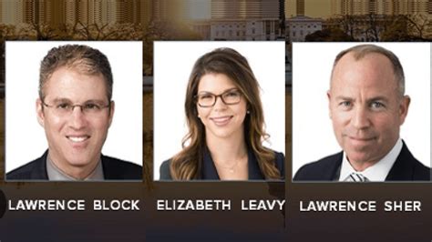 Lawrence Block Elizabeth Leavy And Lawrence Sher Join Winston