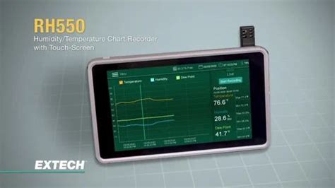 Digital Data Logger Extech RH Humidity Temperature Chart Recorder X X Mm Usb