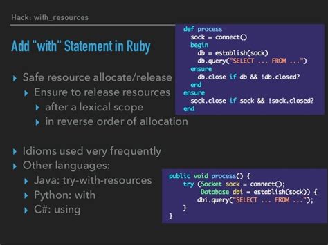 Hijacking Ruby Syntax In Ruby Hijacking Ruby Syntax In Ruby