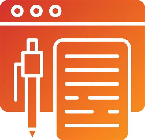 Copywriting Amd Scripting Icon Style 9336829 Vector Art At Vecteezy