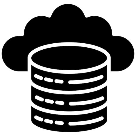 premium vector cloud database vector illustration style