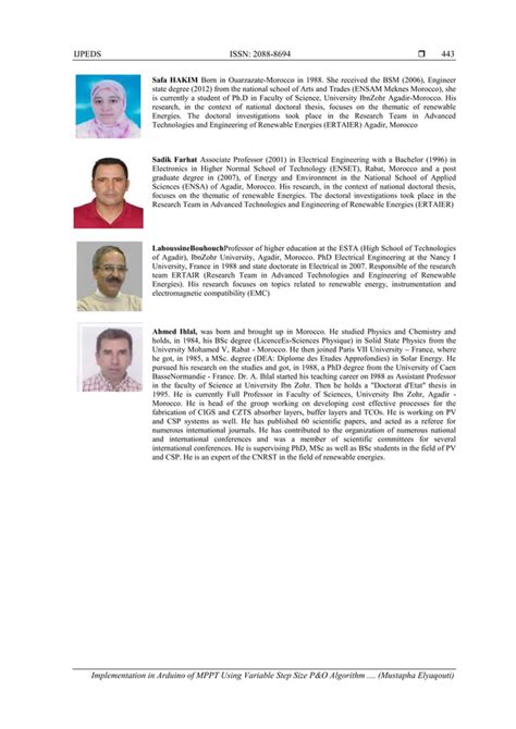 Implementation In Arduino Of Mppt Using Variable Step Size Pando Algorithm In Pv Installations Pdf