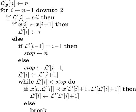 Figure 3 From Algorithms To Compute The Lyndon Array Revisited