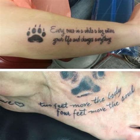 Dog Quote Tattoos Dog Tattoos Tattoo Quotes Dog Tattoo