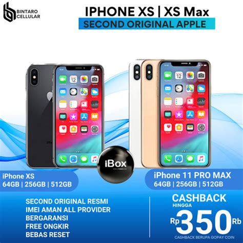 Jual IBox IPhone XS Max GB GB GB Second Original Apple XS EX INTER Gb Kota