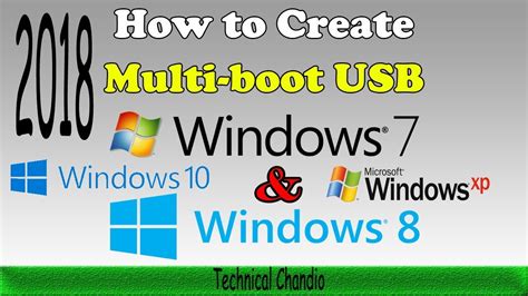 how to create a windows multiboot usb flash drive 2018 youtube
