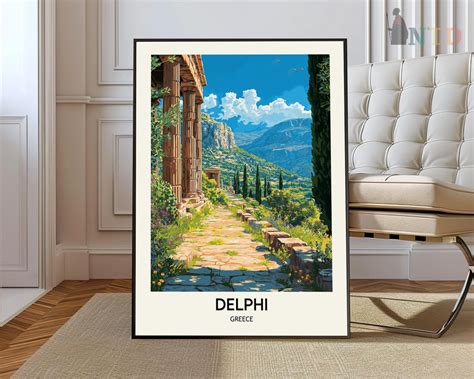 Delphi Art Delphi Artwork Delphi Map Delphi Photo Delphi Poster