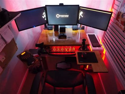 The Ultimate Triple Monitor Workspace For Small Spaces