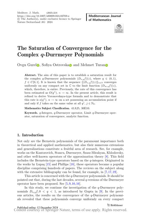 The Saturation Of Convergence For The Complex Q Durrmeyer Polynomials