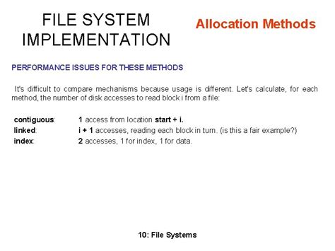 Operating Systems File Systems Jerry Breecher 10 File