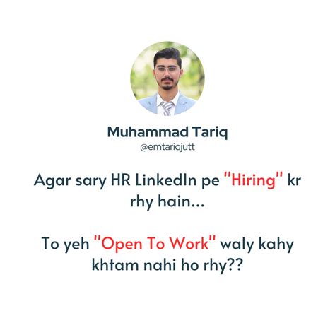 muhammad tariq on linkedin funny meme opentowork