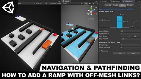 Unity3d Navigation And Pathfinding How To Add A Ramp With Off Mesh Links And Agent Options