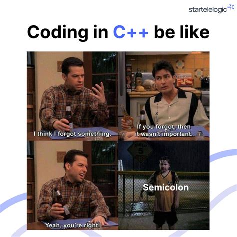 Startelelogic On Linkedin Cplusplus Codesyntax Semicolonsaga