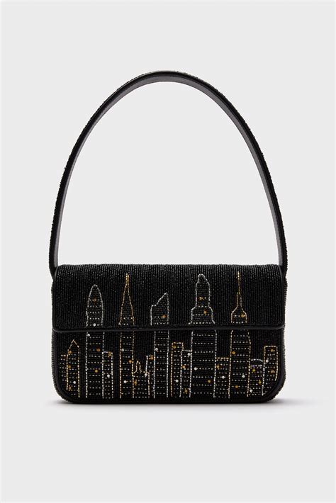 New York Skyline Tommy Beaded Bag Staud
