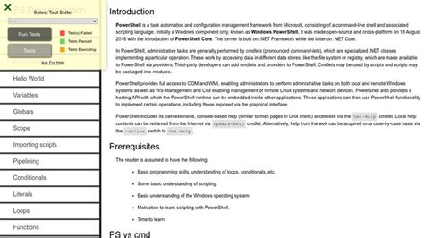 Powershell Technical Documentation Page Adeschene