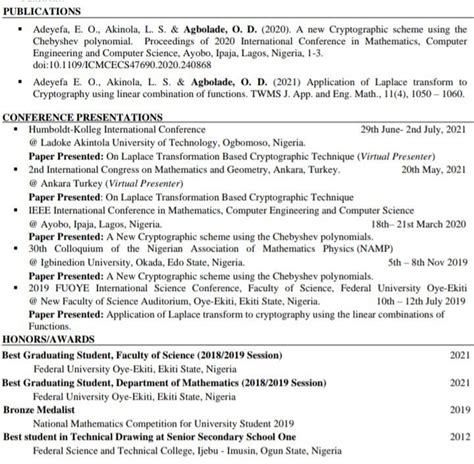 oluwaferanmi agbolade on linkedin numbertheory combinatorics cryptography firstclass
