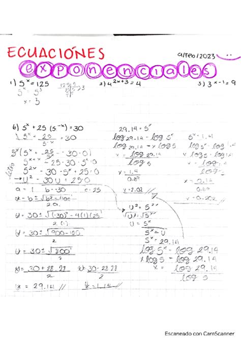 Ecuaciones Exponencialespdf