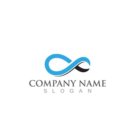 Infinity Logo And Symbolvector Shape Logo Reflection Vector Shape