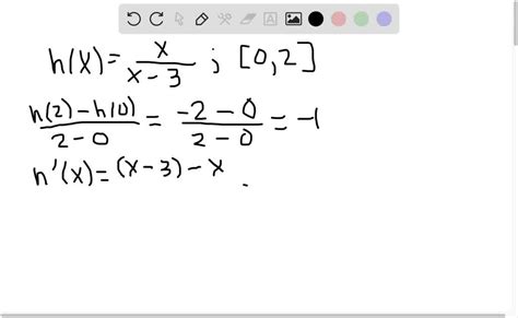 SOLVED A Function Is Defined And A Closed Interval Is Given Decide Whether The Mean Value