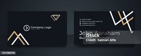 럭셔리 로얄 블랙 과 골드 명함 디자인 템플릿 골드 아르 데코 기하학적 라인현대 명함 디자인 템플릿 개성 개념에 대한 스톡 벡터 아트 및 기타 이미지 Istock