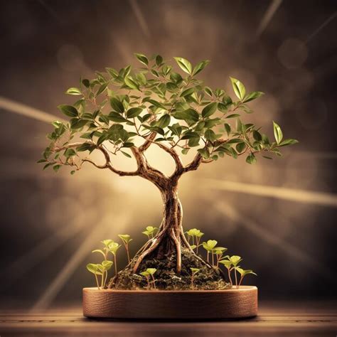 Premium AI Image Tree Under Strong Wind Premium AI Image Tree Under Strong Wind