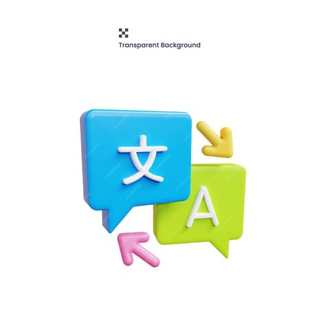 Premium Psd Psd Translate 3d High Quality Render Render