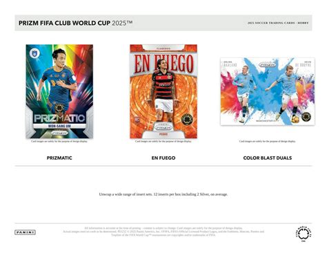 2025 Panini Prizm Fifa Club World Cup Soccer Hobby Box Da Card World