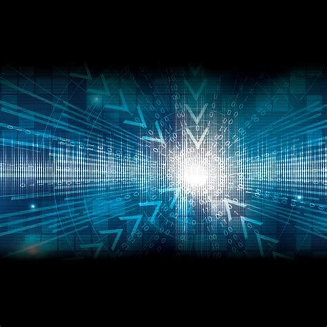 Abstract Tech Binary Background Stock Vector Illustration Of Network