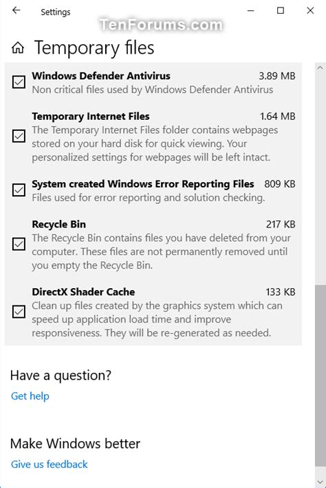 Delete Temporary Files In Windows 10 Tutorials