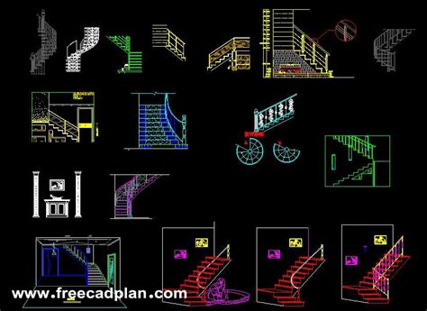 Staircase Dwg Cad Blocks Free Download Free Cad Plan