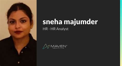 sneha majumder s data analytics profile maven analytics