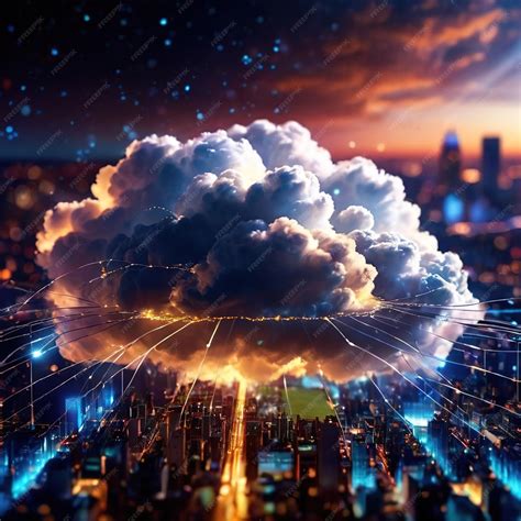 Premium Photo Cloud Computing Internet Technology Automated