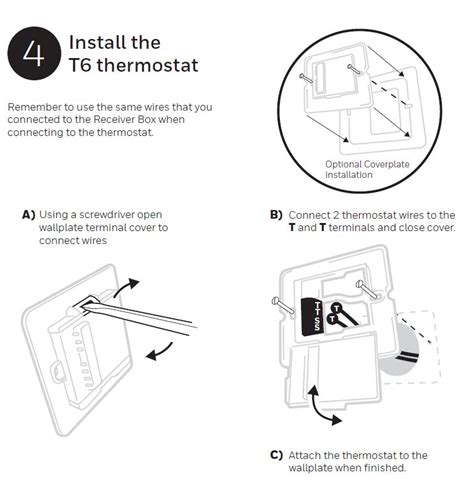 Honeywell T6 Installation Manual Install Steps Installer Setup Honeywell Thermostat Installation