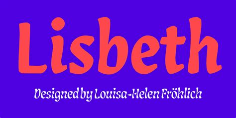 Lisbeth Font Wiki