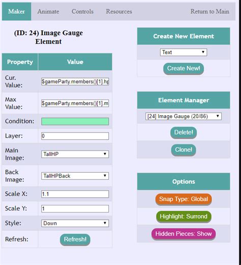 MV SRD HUD Maker Image Gauge Bar Glitch RPG Maker Forums