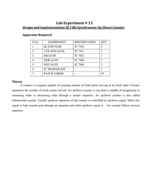 Cs302 Lab Manual Week No 15 Lab Experiment 1 5 Design And