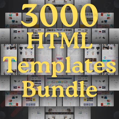 3000 Html Css Js Premium Templates Bundle Assignmentfyp Shopee