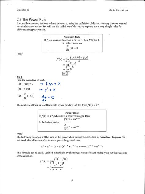Chapter 22 The Power Rule Filled Examples Pdf Chapter 22 The Power Rule Filled Examples Pdf