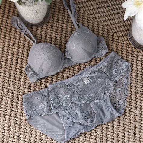 나이로비 그레이 와이어 브라1 팬티2 속옷세트