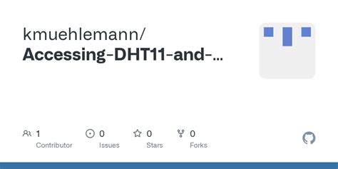 Github Kmuehlemann Accessing Dht And Dht Sensors From Raspberry Pi B