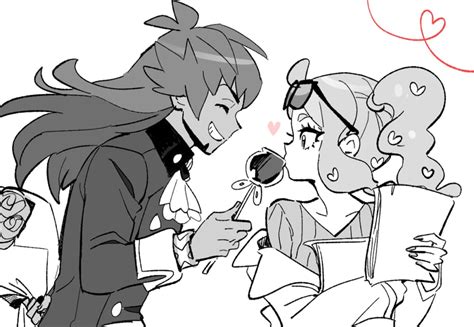 Leon Sonia And Applin Pokemon And 2 More Drawn By Dede Qwea 00000