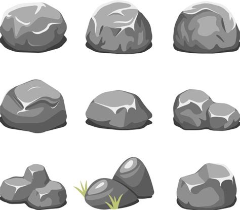 Cartoon Rocks Vector Images And Graphics For Commercial Use Vectorstock