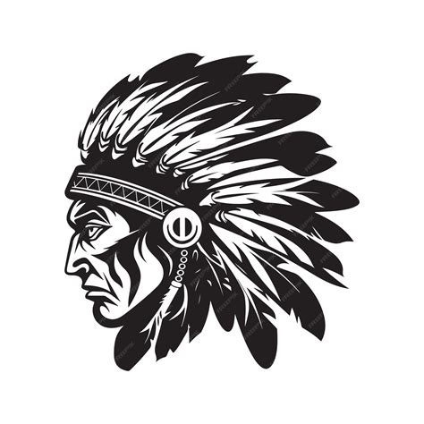 Premium Vector Apache Vector Concept Digital Art Hand Drawn Illustration