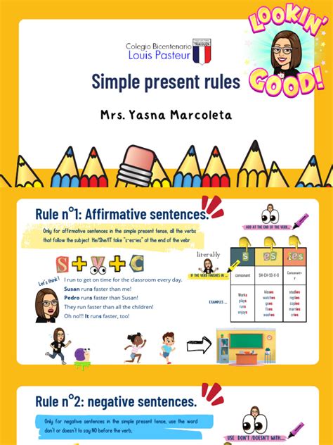 Simple Present Rules Pdf Verb Question