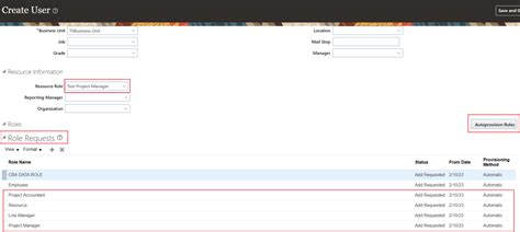 Auto Role Provisioning Oracle Advanced Controls Grc
